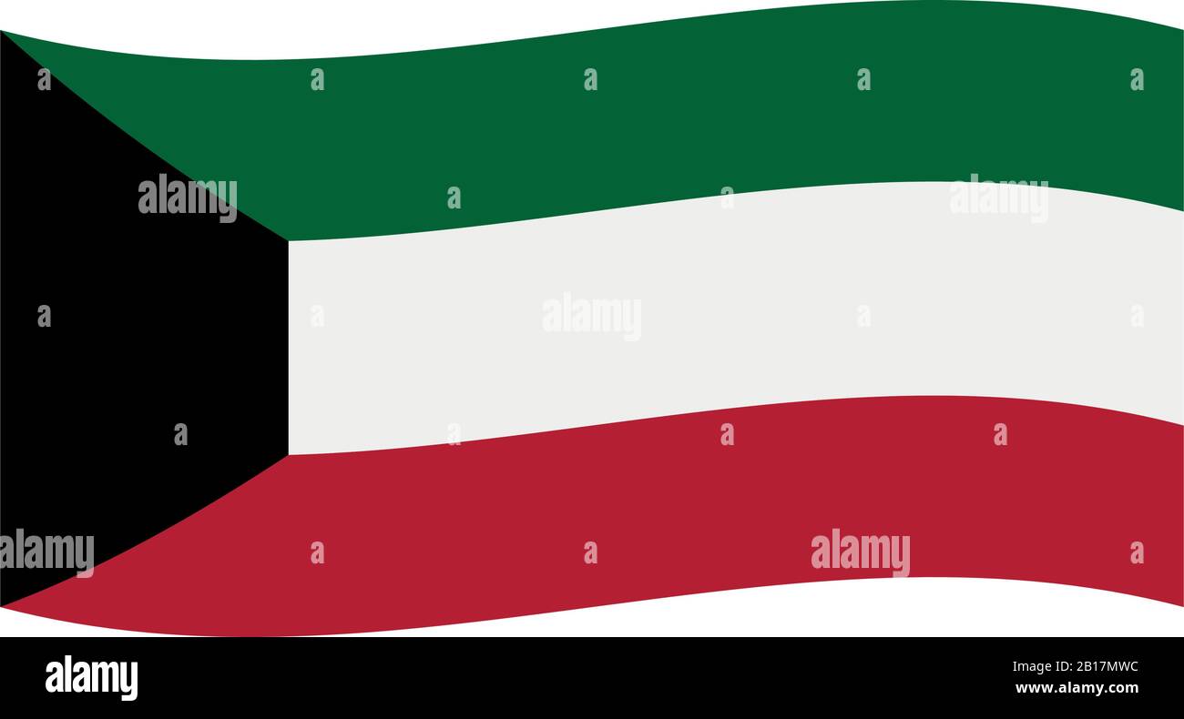 Kuwait flag and map in vector illustration hi-res stock photography and ...