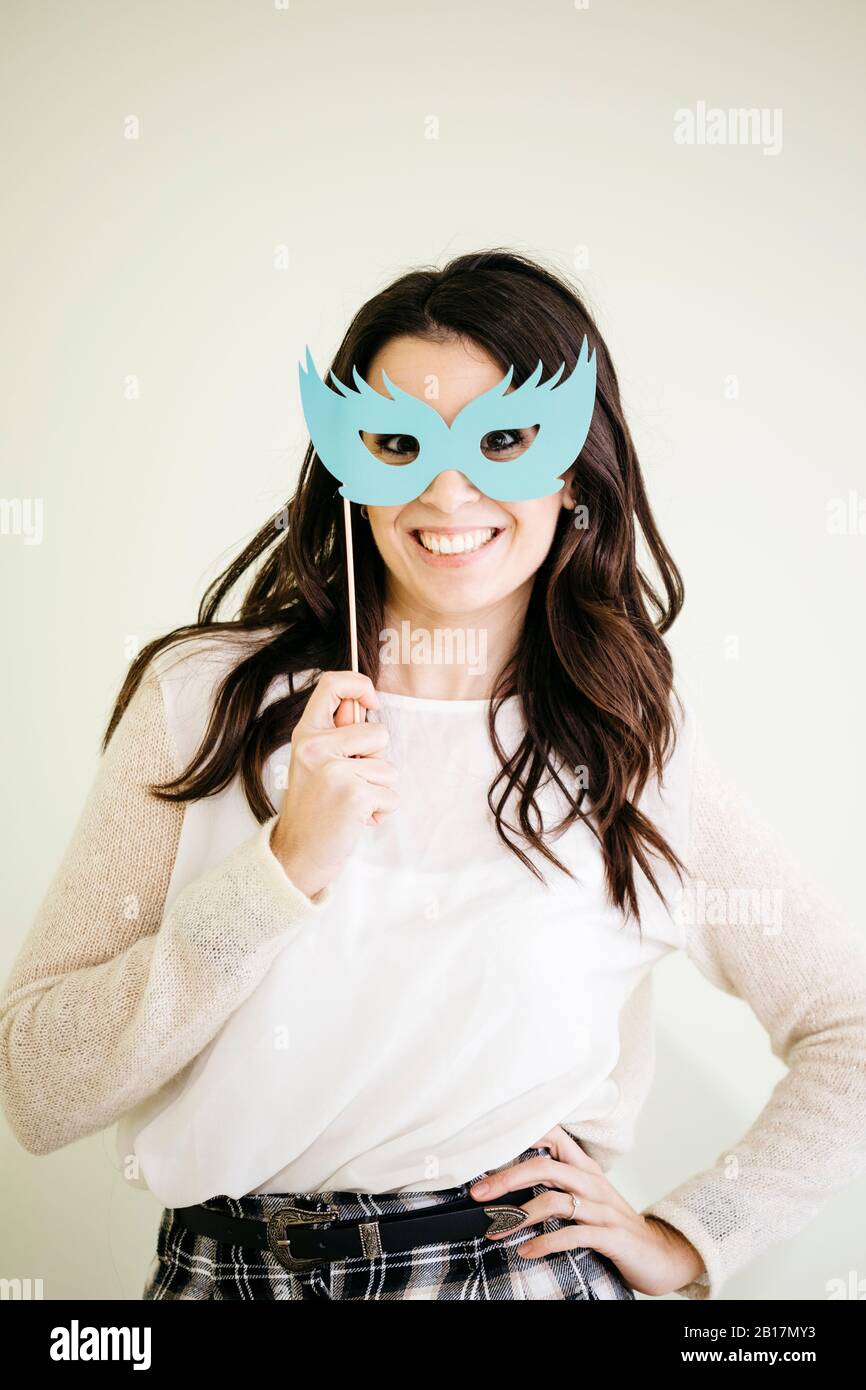 Young brunette woman glasses playing hi-res stock photography and ...