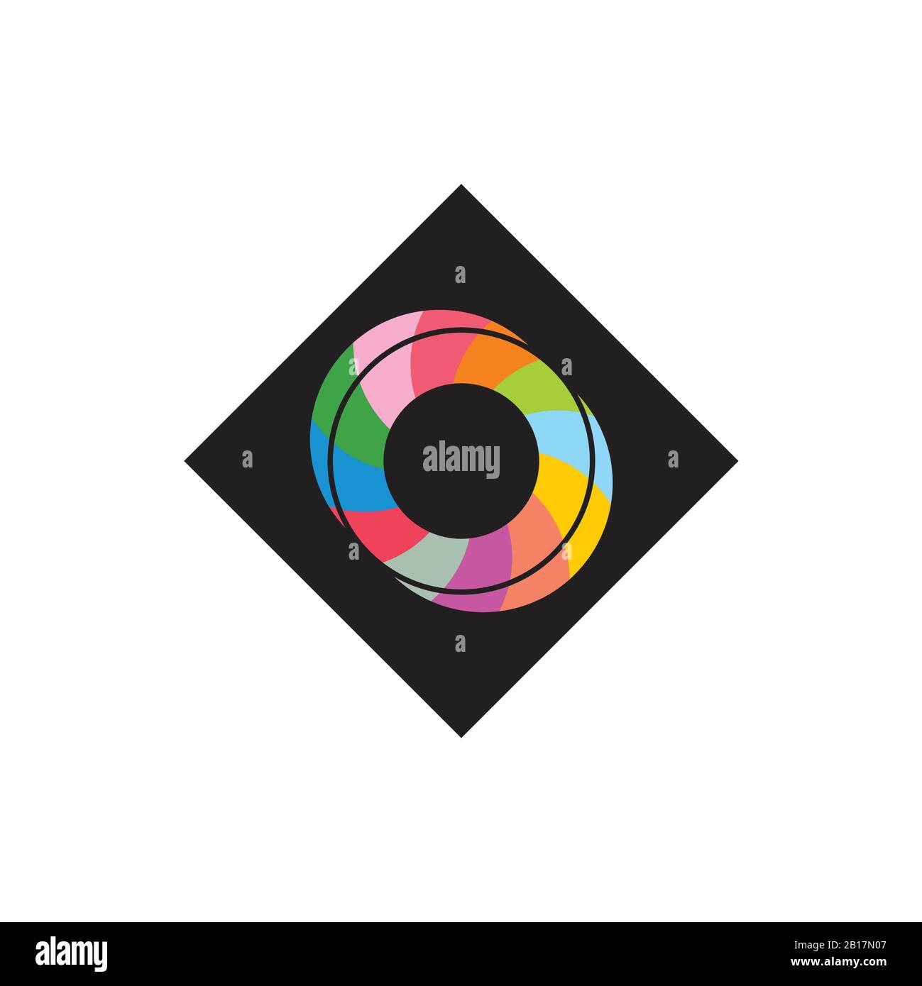 circle 3d linked ring logo vector Stock Vector Image & Art - Alamy