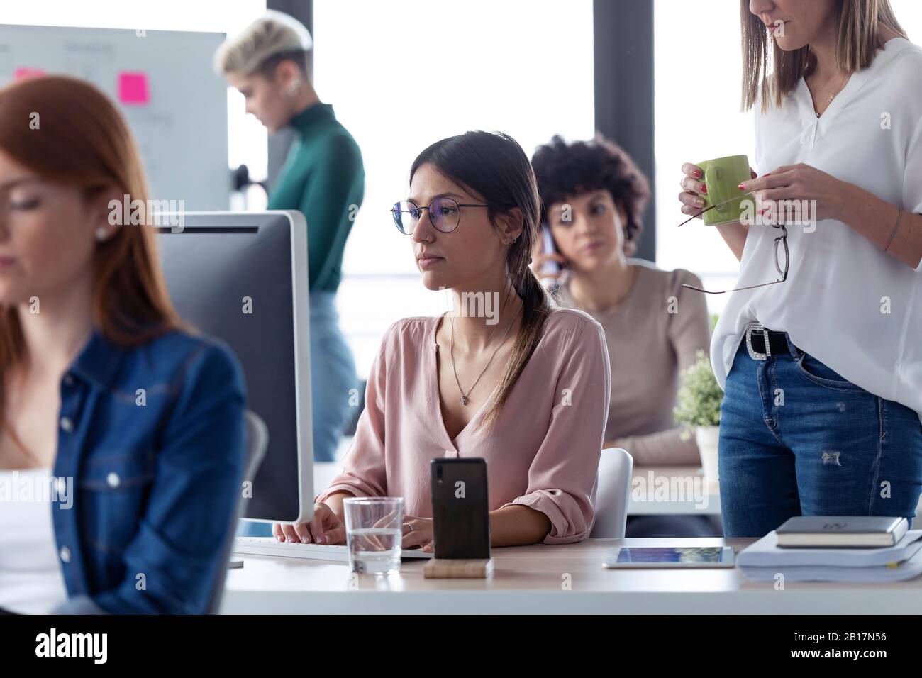 Boss colleague office hi-res stock photography and images - Alamy