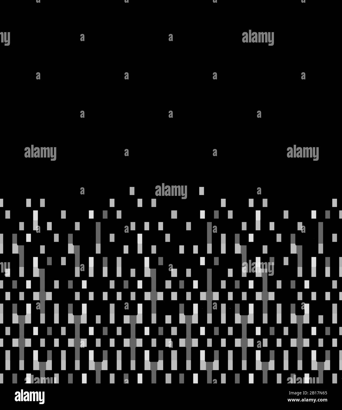 Lines and dots motif matrix patterned background in black and white ...