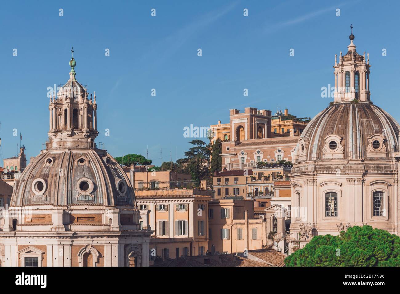 Italy, Rome, Church of Most Holy Name of Mary at Trajan Forum and Santa ...
