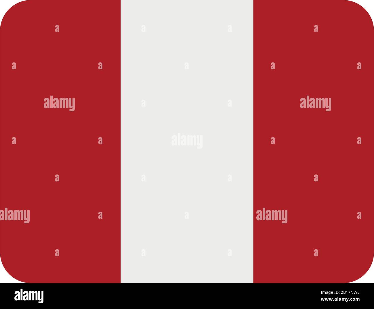 Peru flag illustrated in vector on white background Stock Vector Image ...