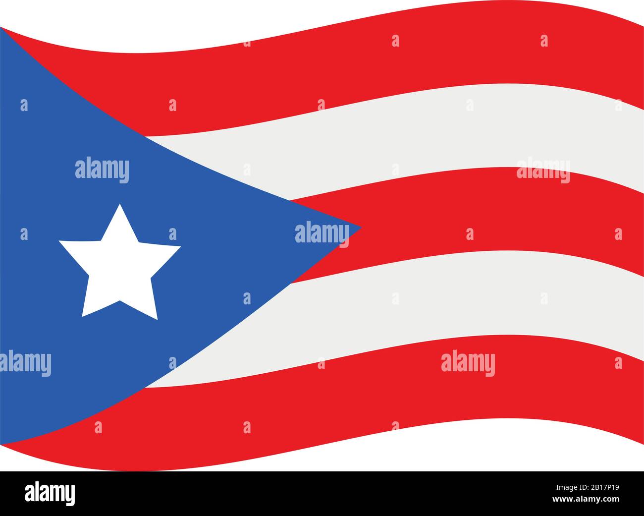 Official flag of puerto rico Cut Out Stock Images & Pictures - Alamy