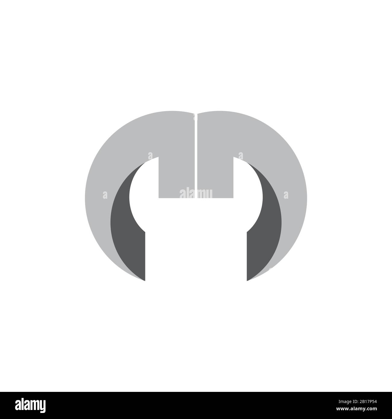 letter m arrow 3d shadow logo vector Stock Vector Image & Art - Alamy