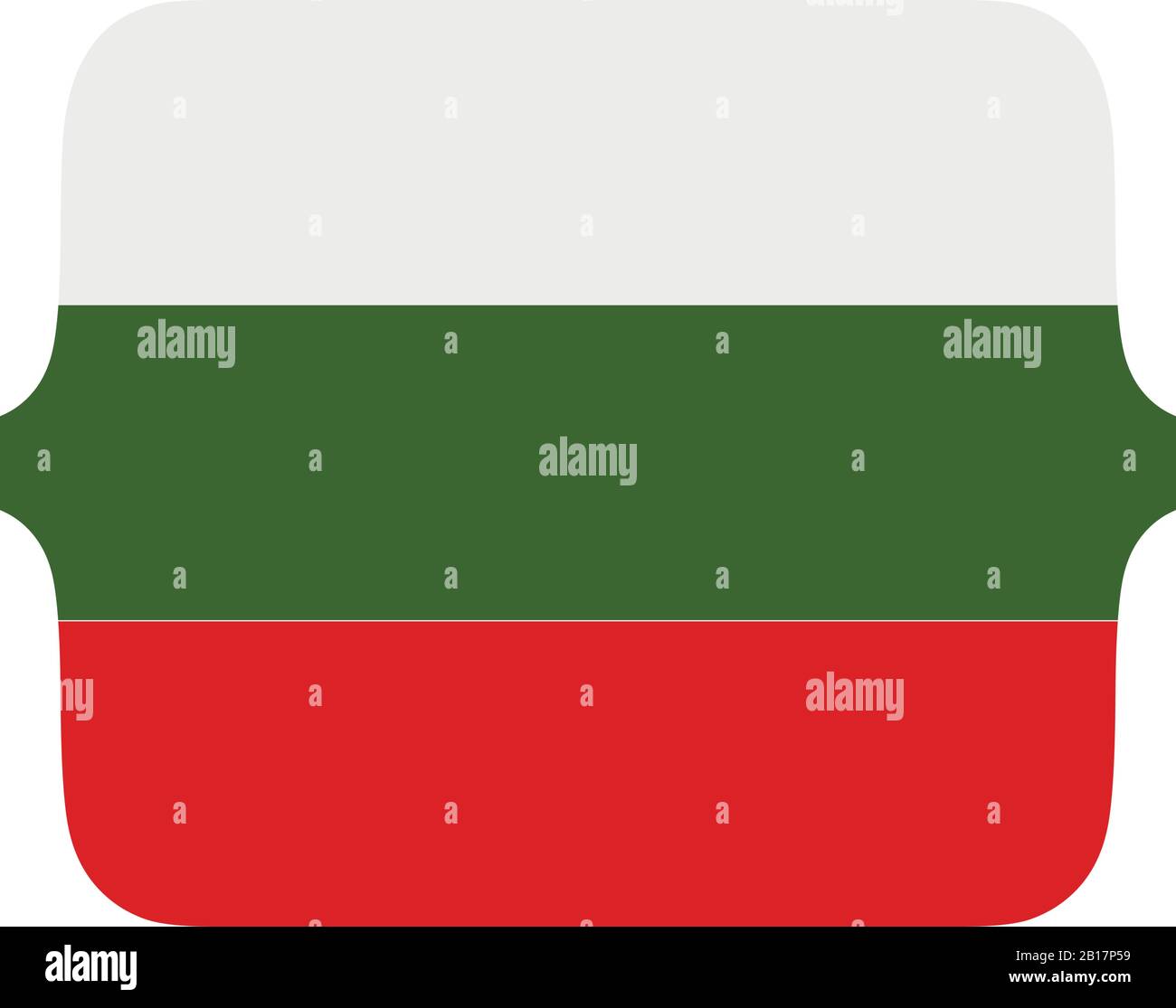 bulgaria flag illustrated in vector on white background Stock Vector ...