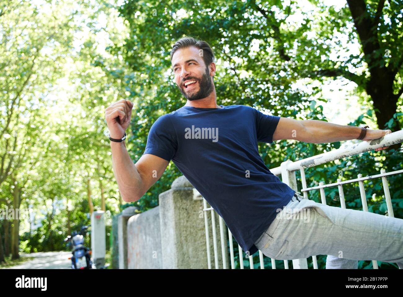 Holding Railing High Resolution Stock Photography and Images - Alamy