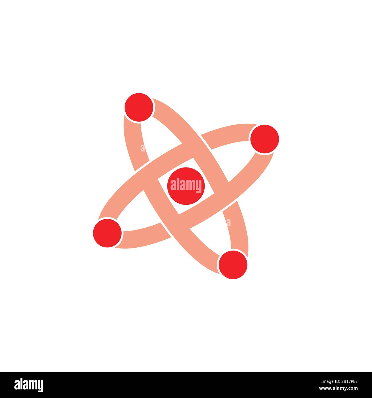 atomic circle overlapping logo vector Stock Vector Image & Art - Alamy