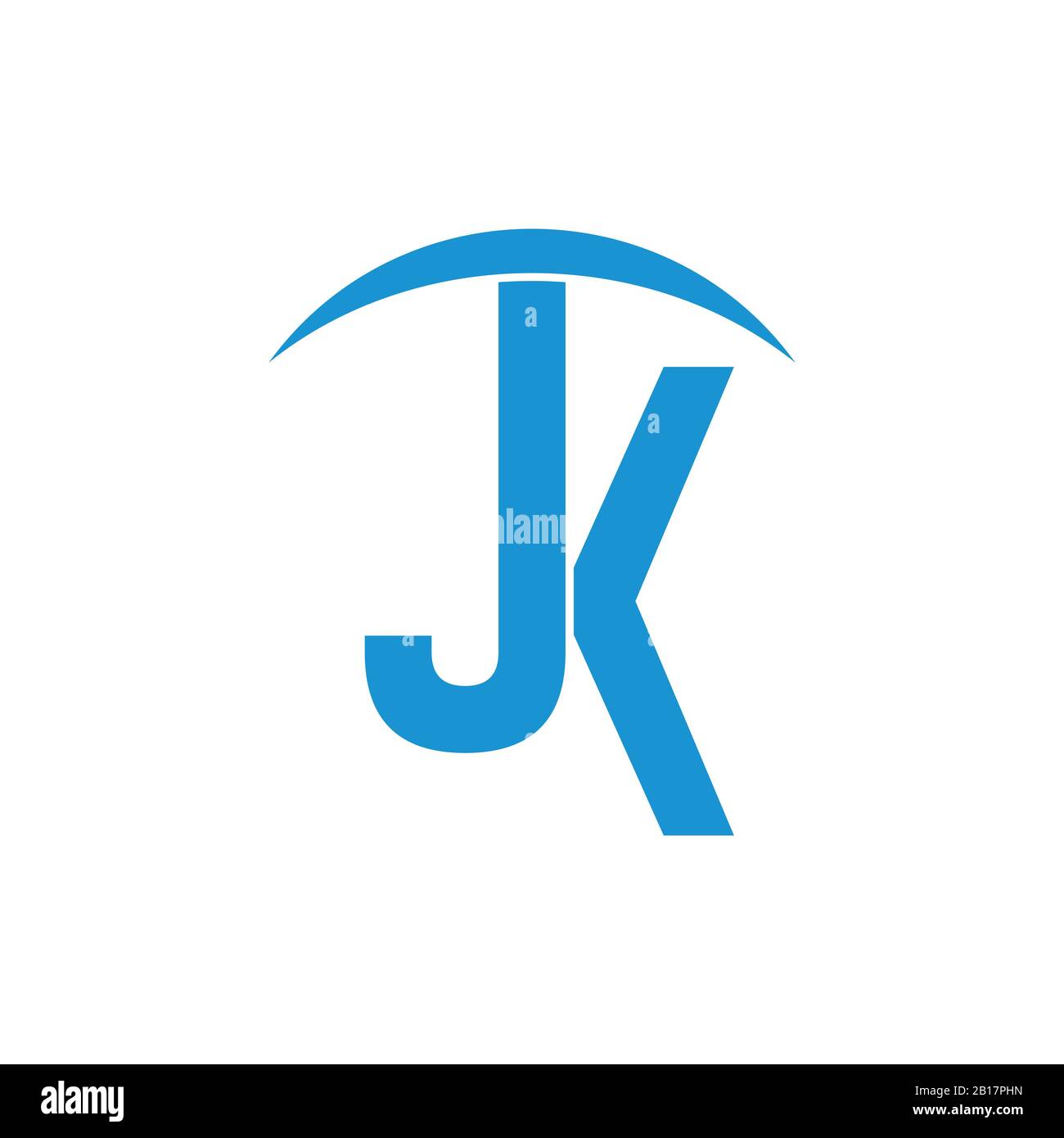 letter jk simple protection design logo vector Stock Vector Image & Art ...