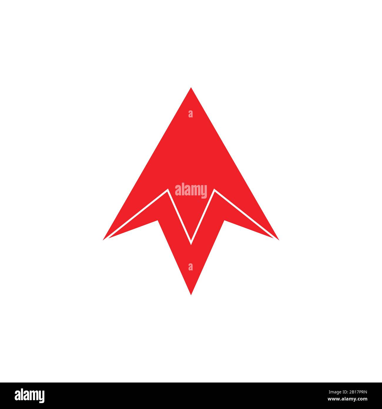 triangle arrows up space ship logo vector Stock Vector Image & Art - Alamy