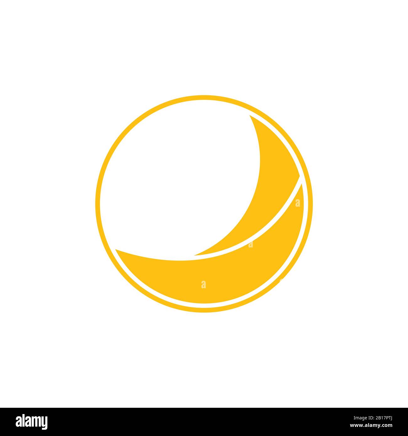 circle curves geometric shape abstract logo vector Stock Vector Image ...