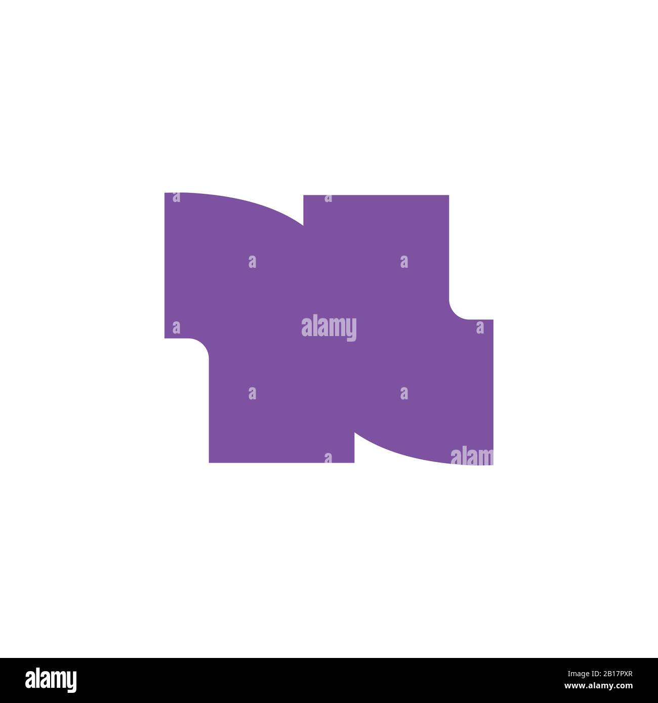 abstract letter xl bold geometric logo vector Stock Vector Image & Art ...