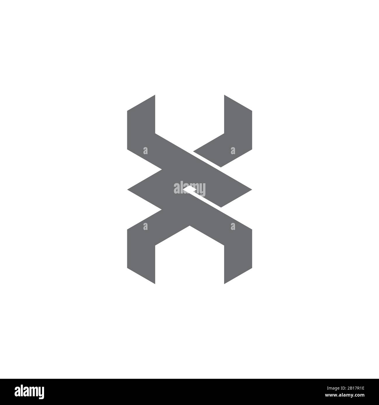 linked wire symbol overlap logo vector Stock Vector Image & Art - Alamy