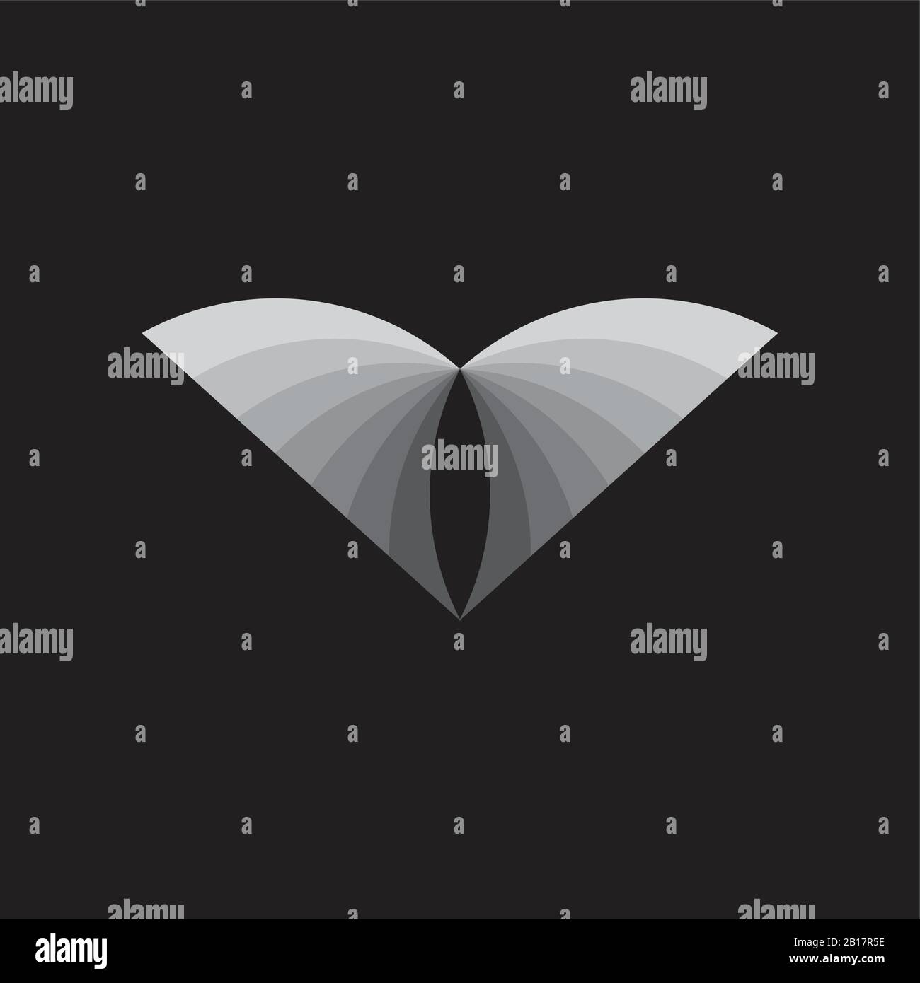 gradient wings simple design logo vector Stock Vector Image & Art - Alamy