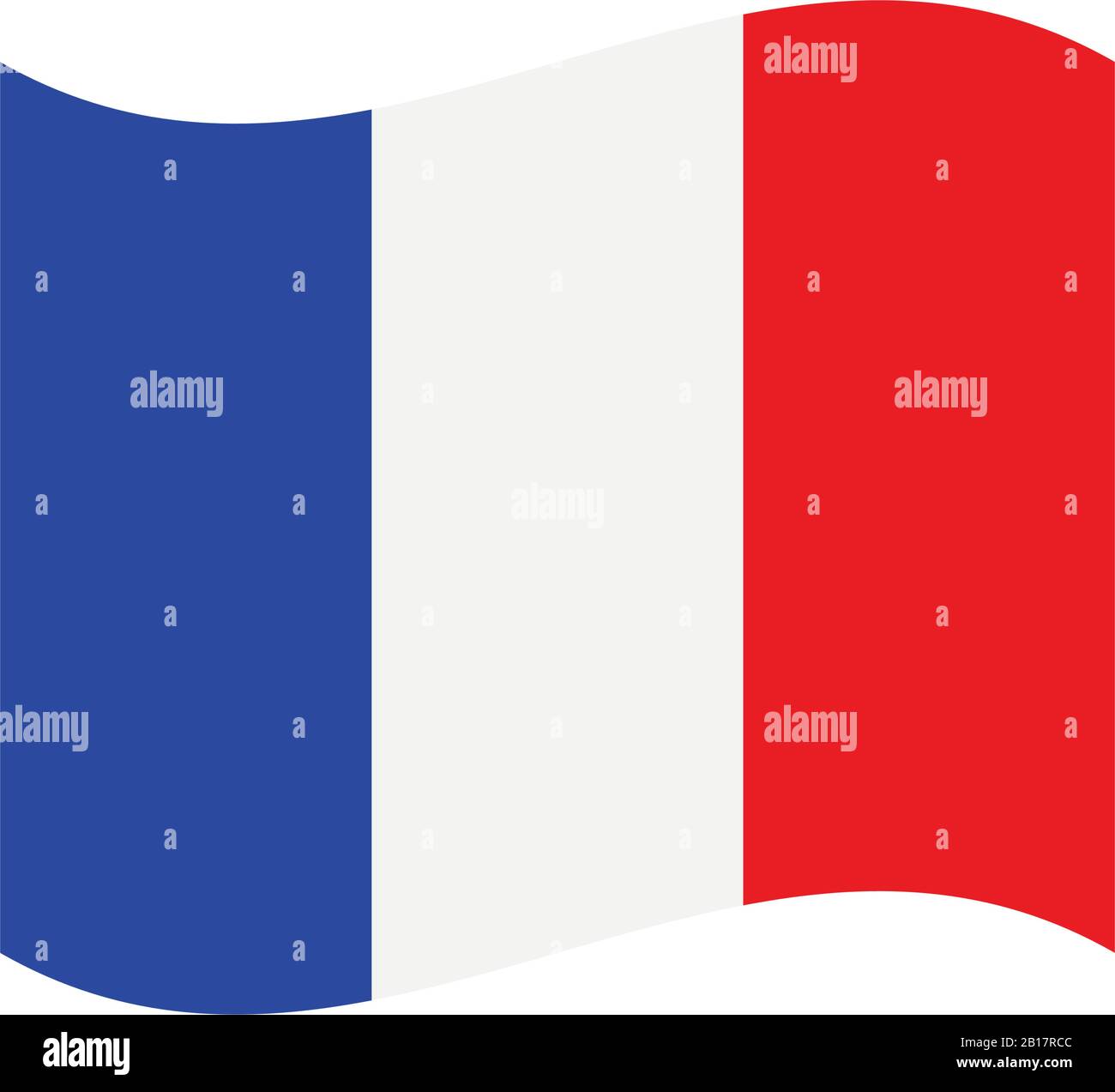 france flag illustrated in vector on white background Stock Vector ...