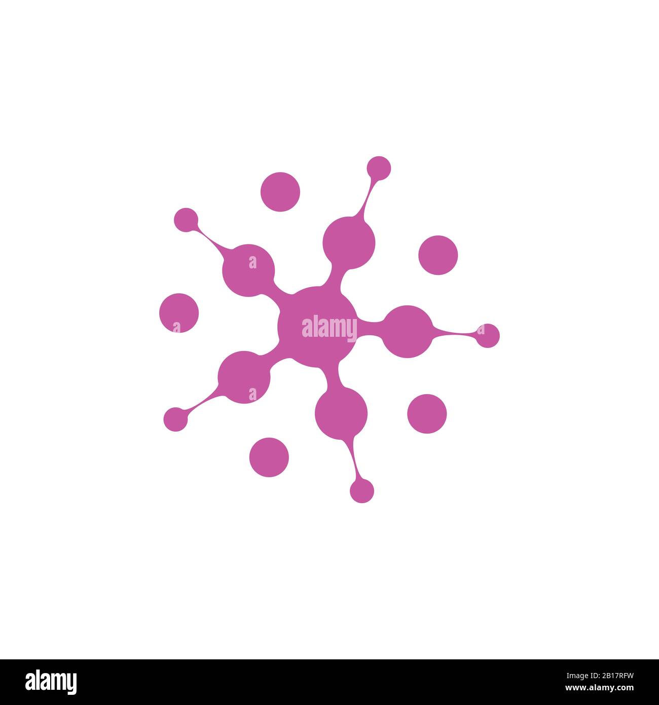 linked dots simple circle logo vector Stock Vector Image & Art - Alamy