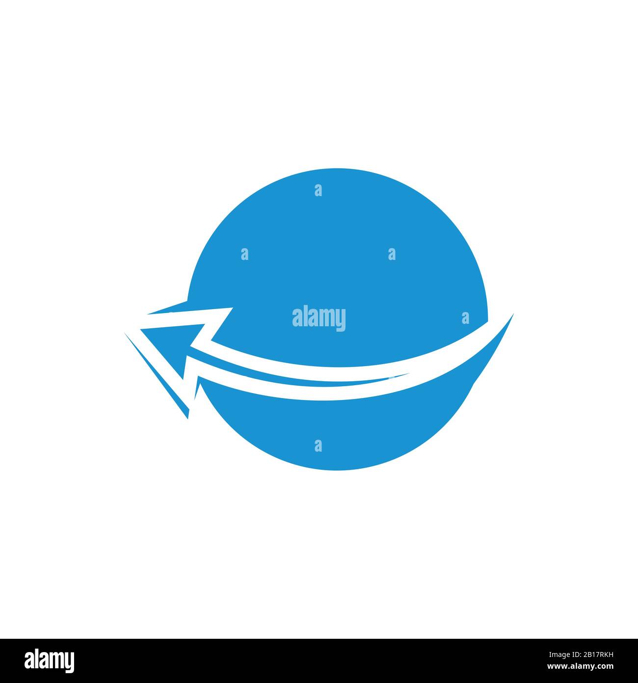 circle geometric arrows global trade logo vector Stock Vector Image ...