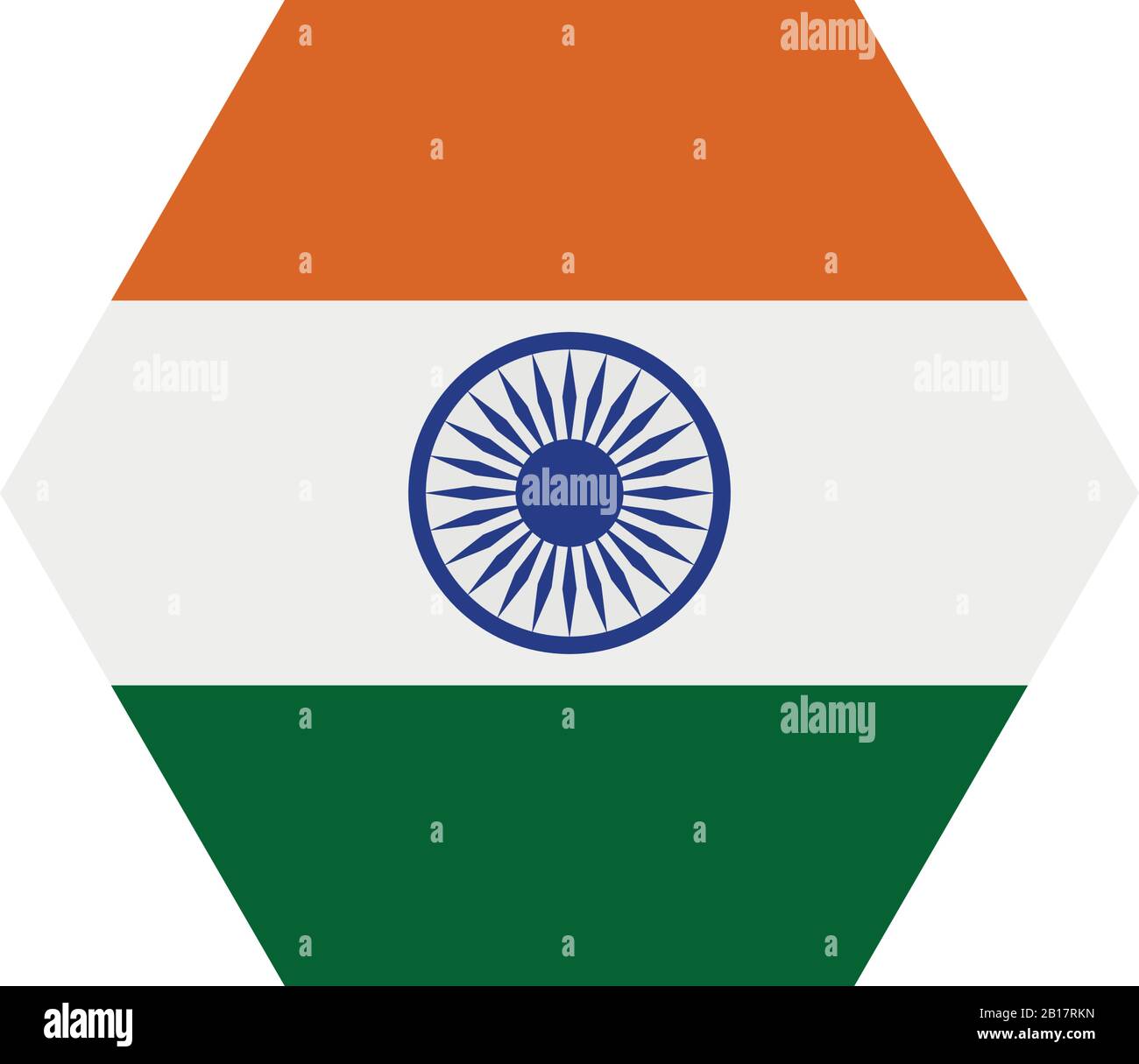 india flag illustrated in vector on white background Stock Vector Image ...