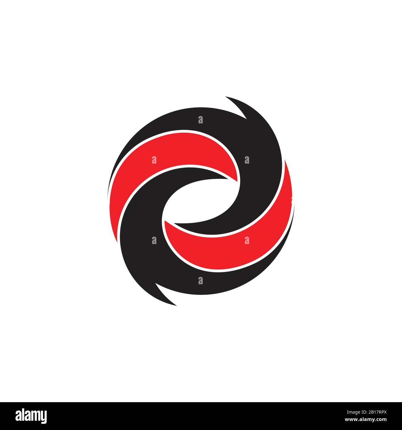 curves circles waves rotation simple logo vector Stock Vector Image ...