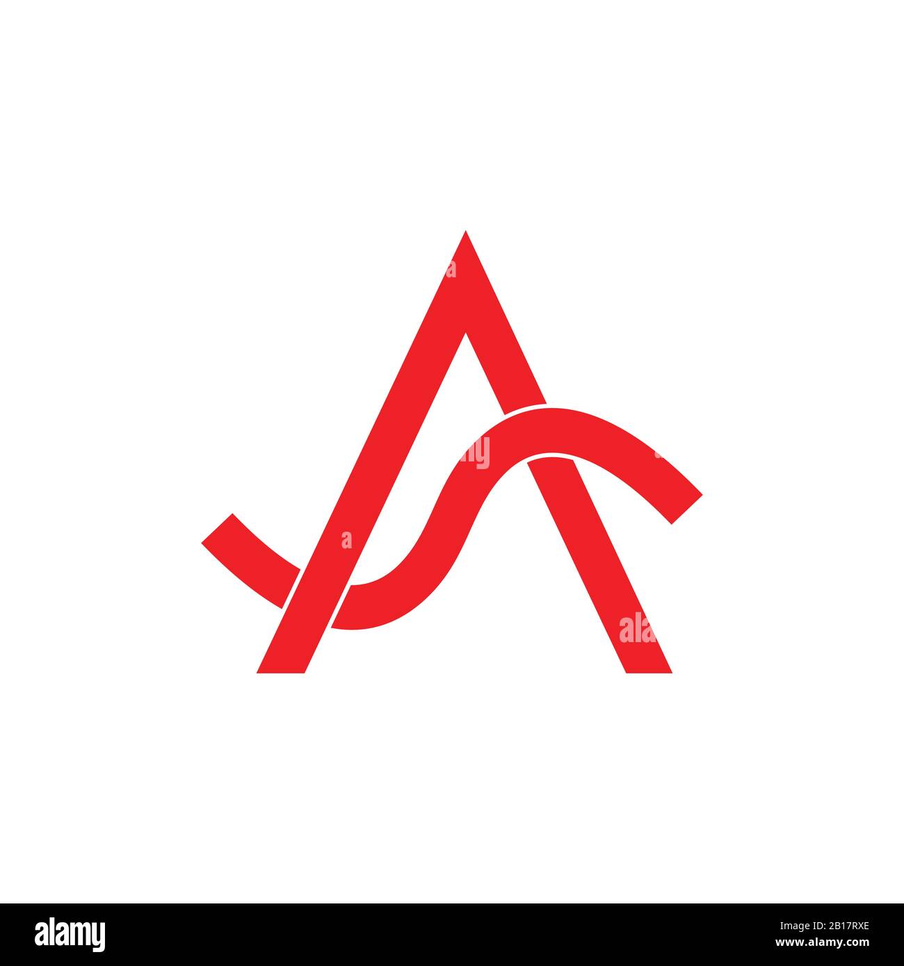 letter as arrow linked overlap logo vector Stock Vector Image & Art - Alamy