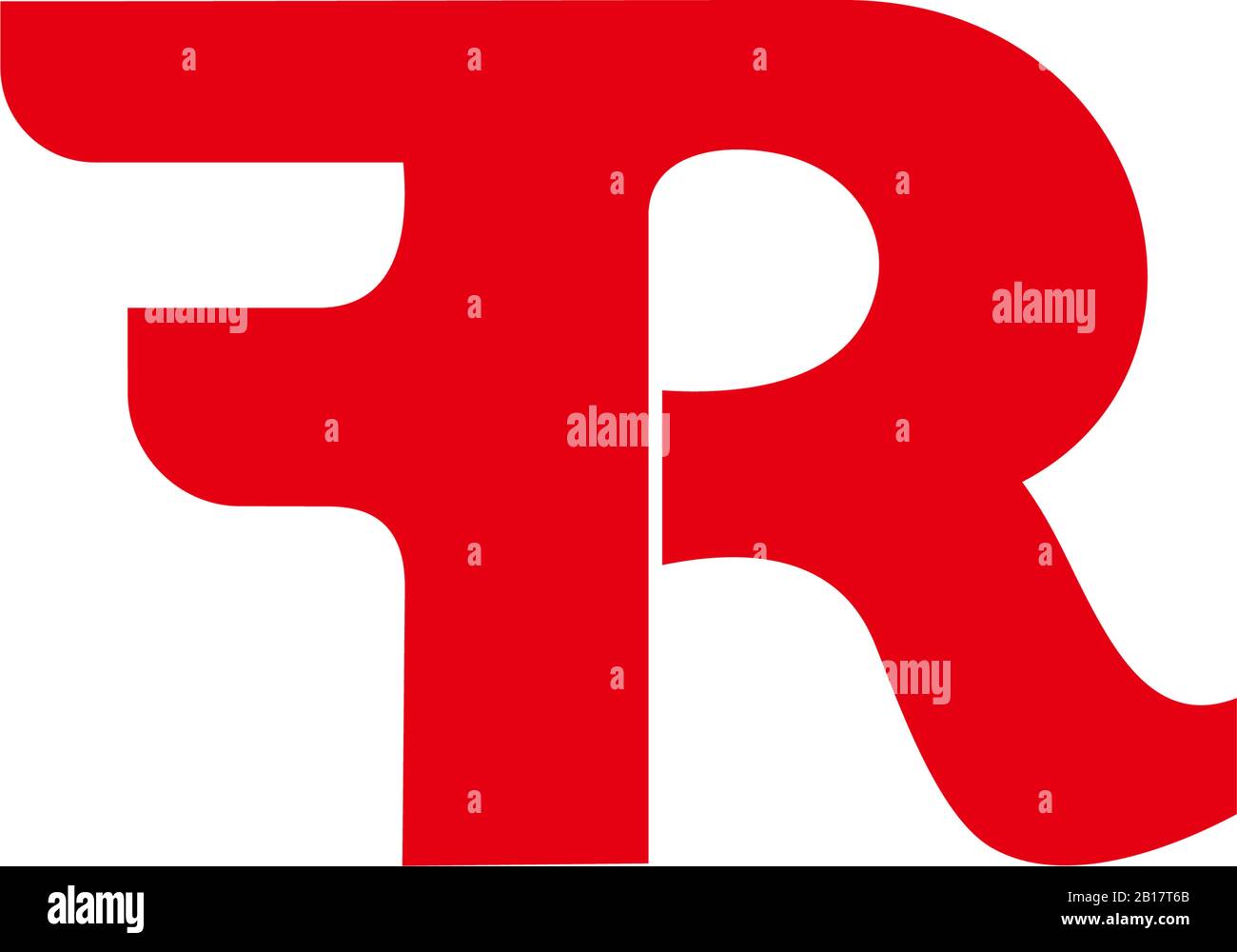letter r symbol motion curves simple design logo vector Stock Vector ...