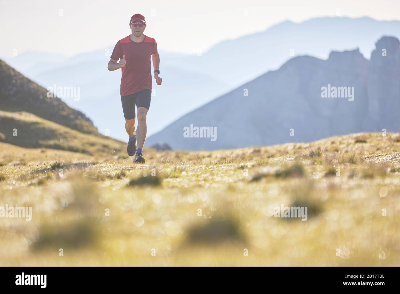 Mature sportsman trail running hi-res stock photography and images - Alamy