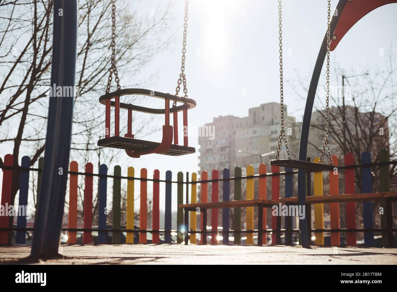 Empty playground structure hi-res stock photography and images - Alamy