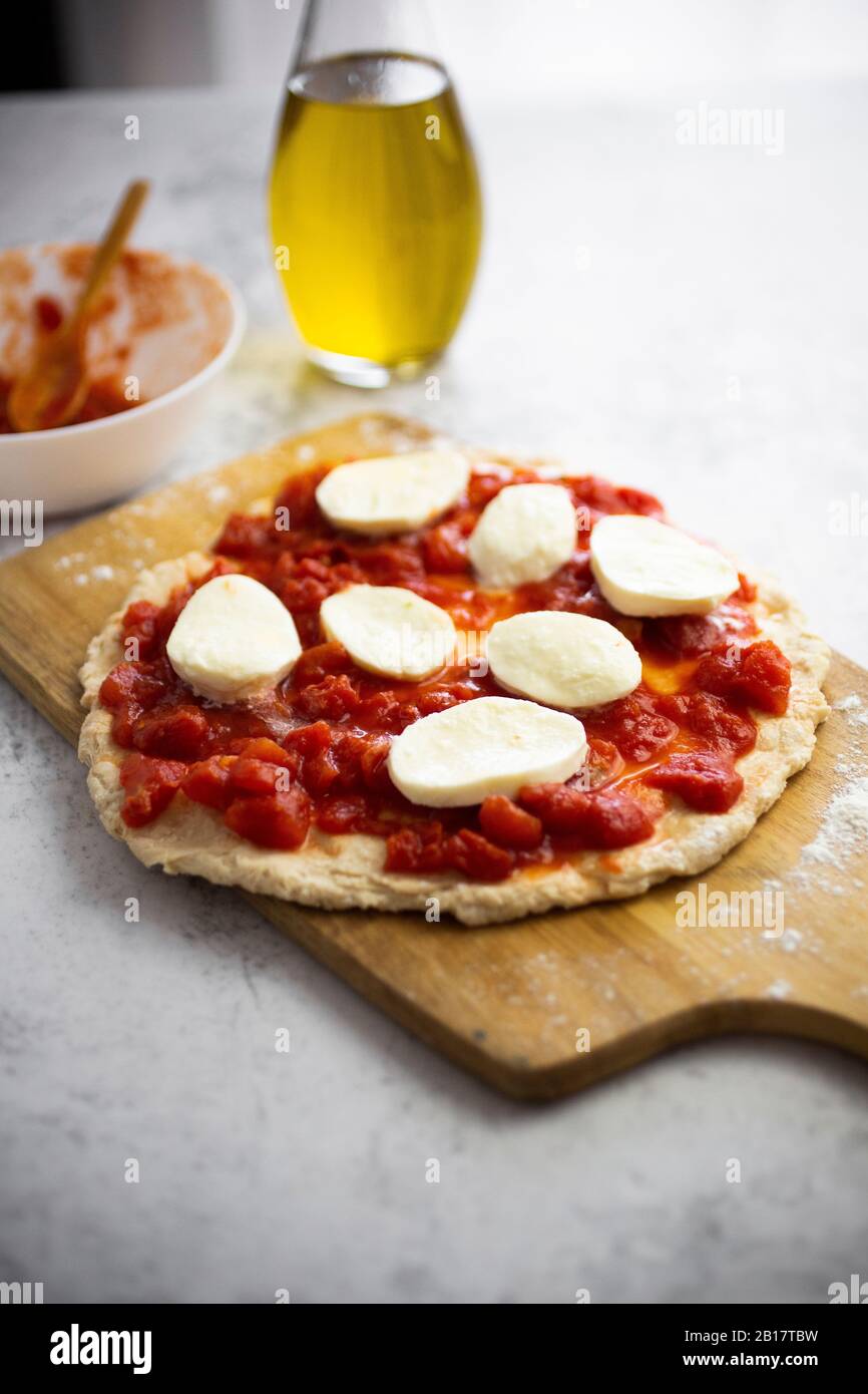 Half and half pizza hi-res stock photography and images - Alamy