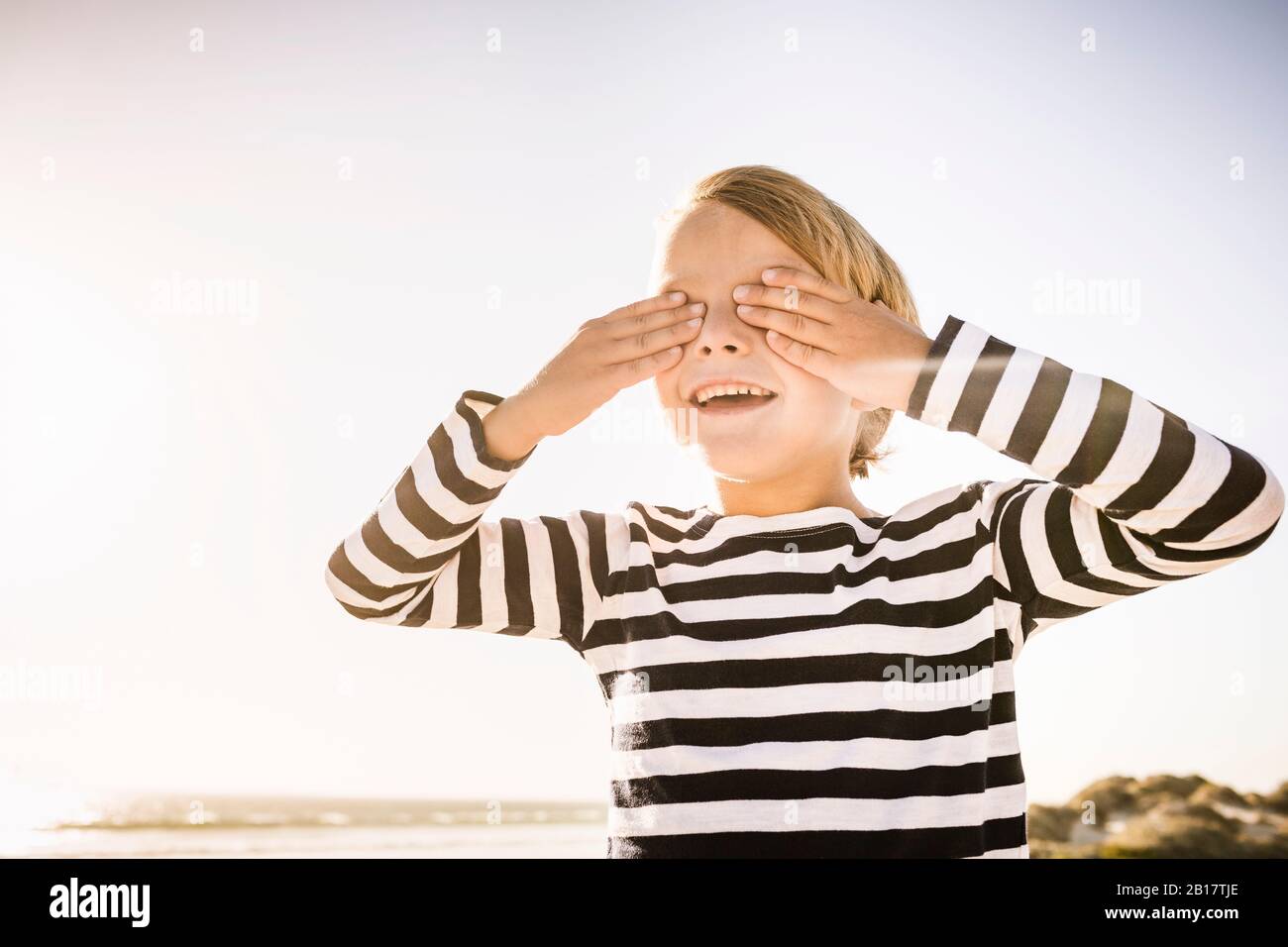 Happy eyes copy space hi-res stock photography and images - Alamy