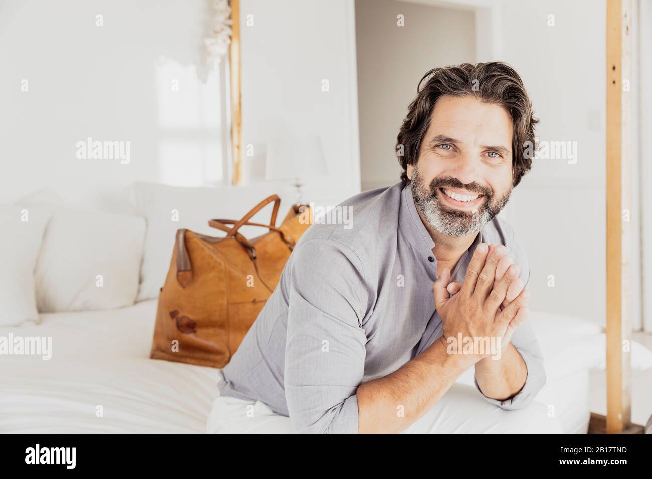 Portrait cheerful happy bearded hi-res stock photography and images - Alamy