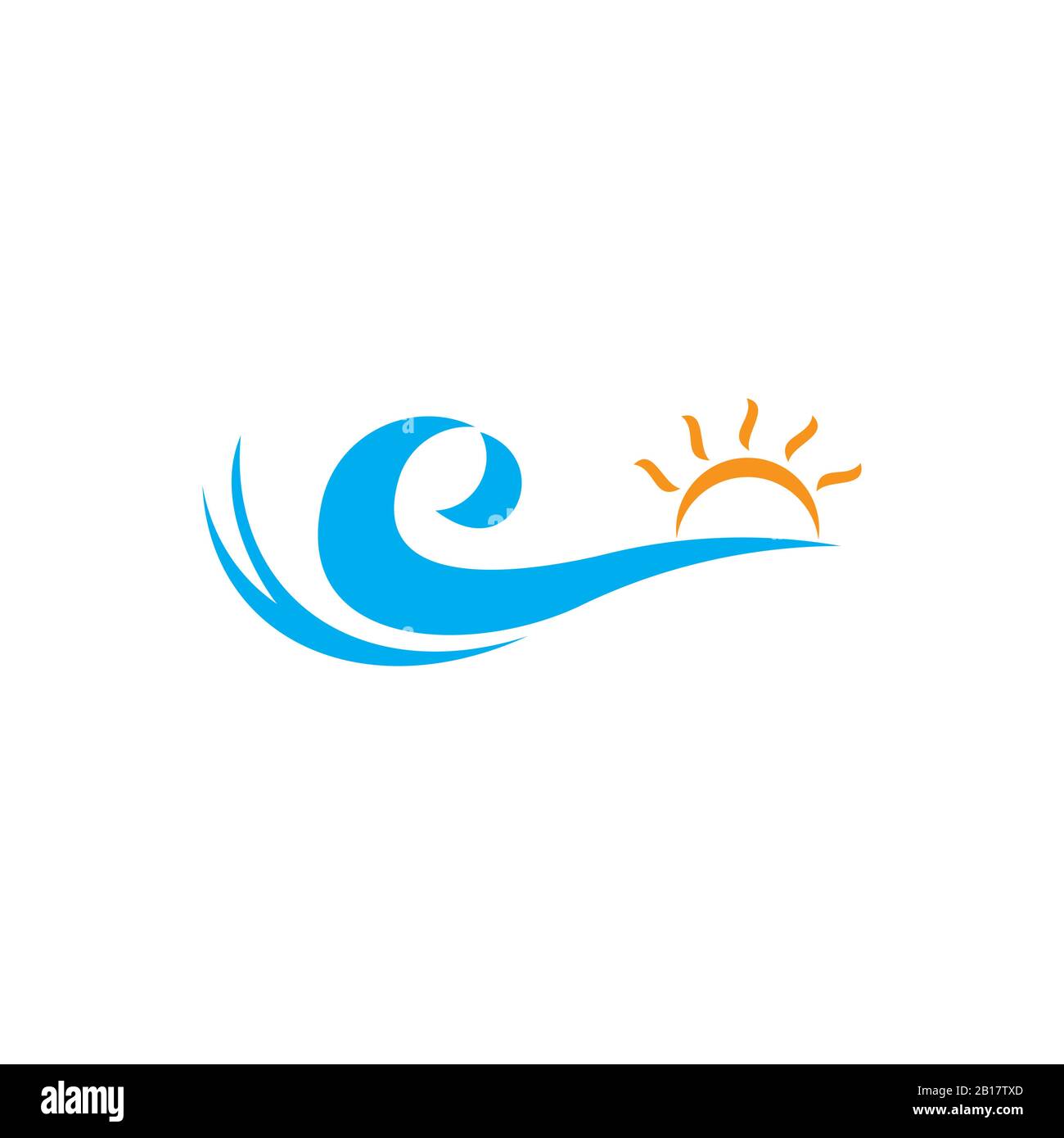 letter c sunshine waves design logo vector Stock Vector Image & Art - Alamy