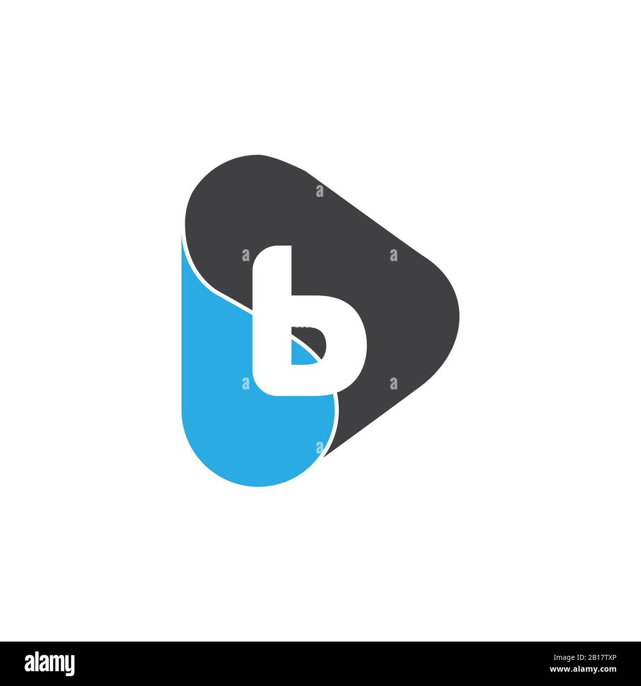 letter b triangle drop water design logo vector Stock Vector Image ...