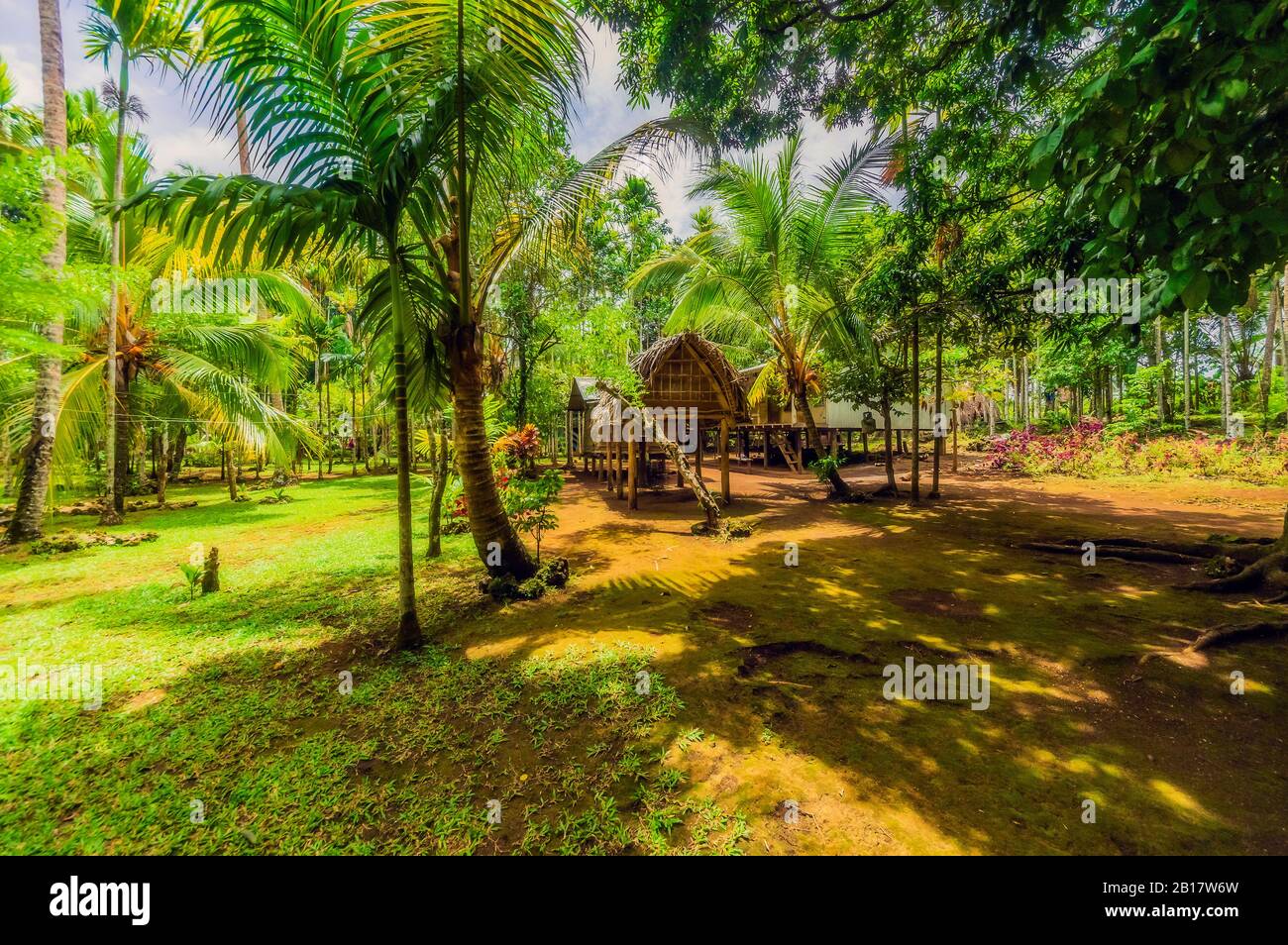 Papua New Guinea, Trobriand Islands, Kitava Island, huts Stock Photo ...