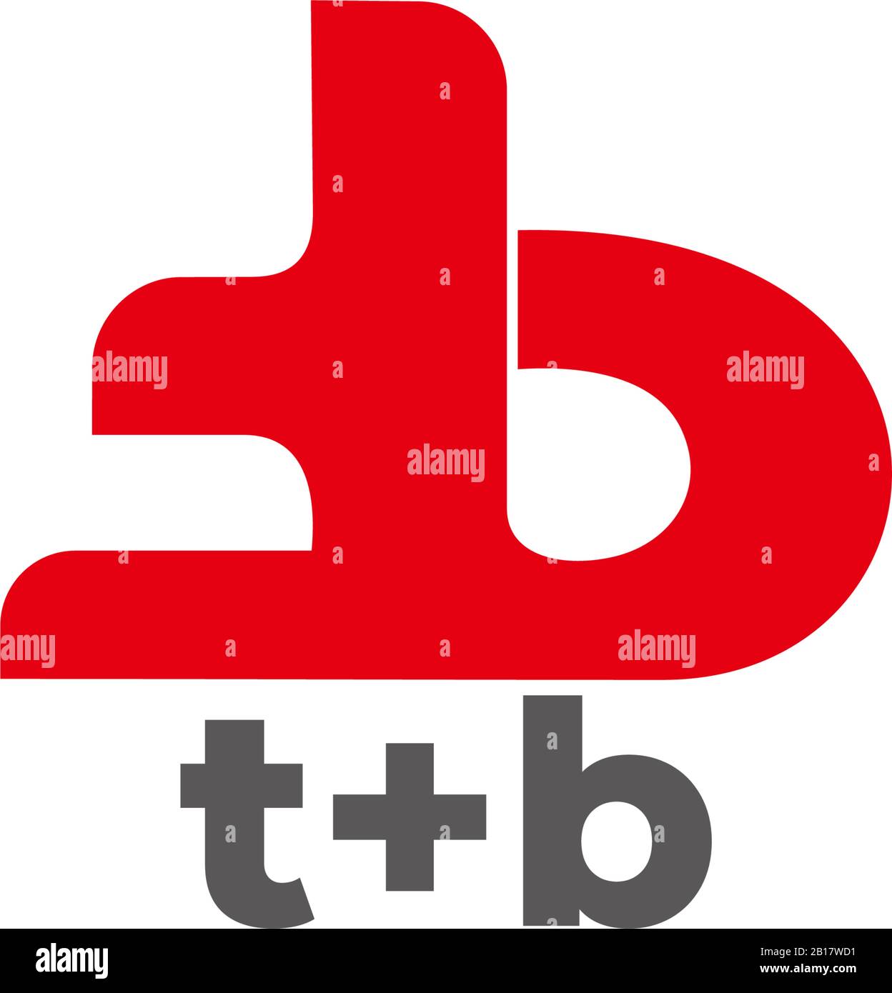 letter tb symbol motion curves simple design logo vector Stock Vector ...