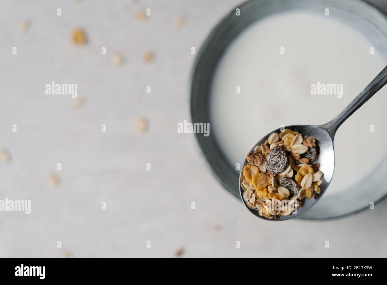 Granola spoon hi-res stock photography and images - Alamy