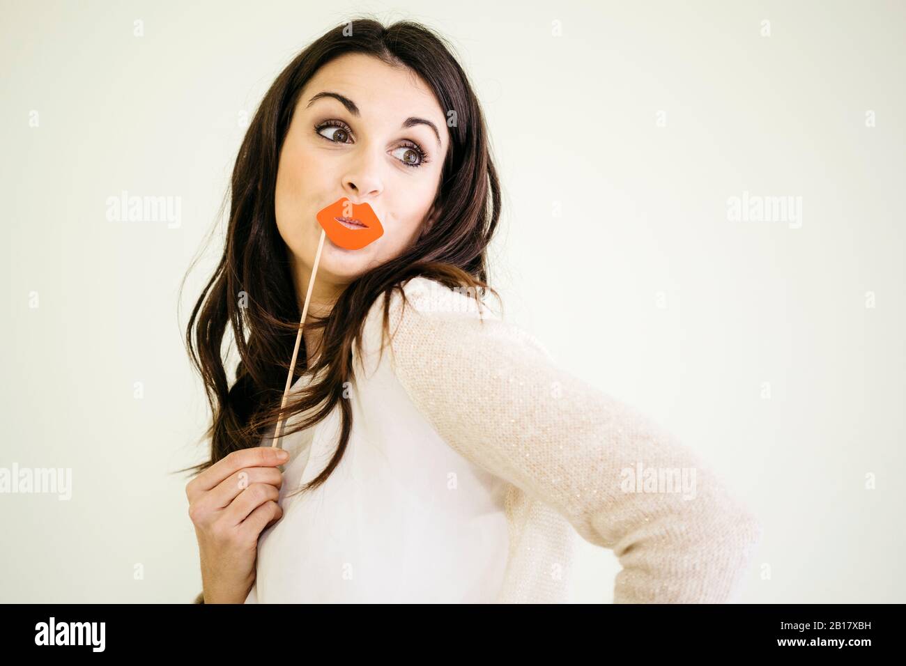 Fake lips hi-res stock photography and images - Alamy