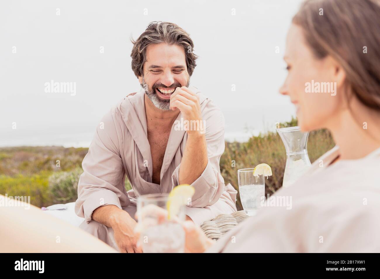 Happy and relaxed hi-res stock photography and images - Alamy