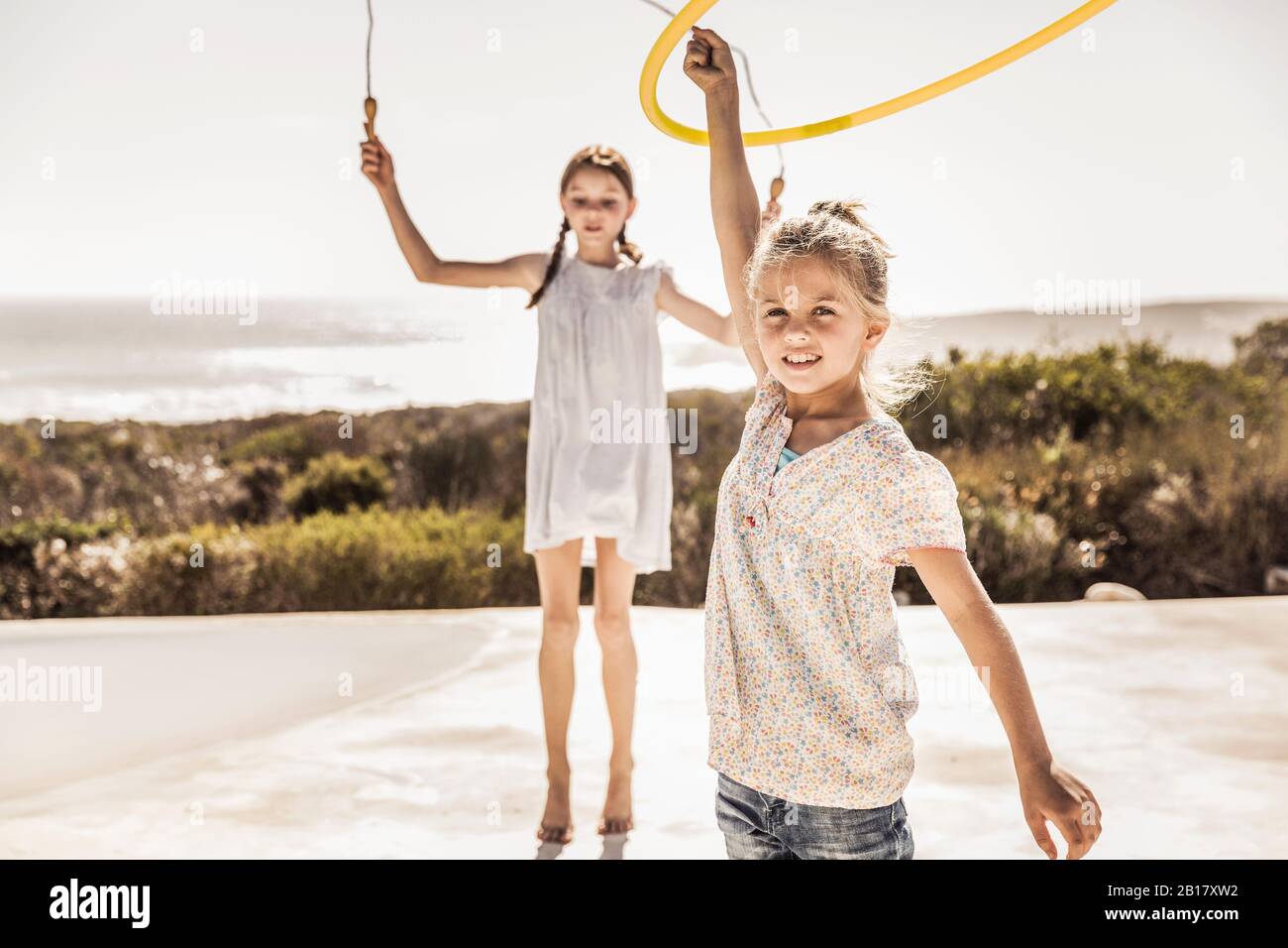 Children Girls Skipping Rope High Resolution Stock Photography and ...