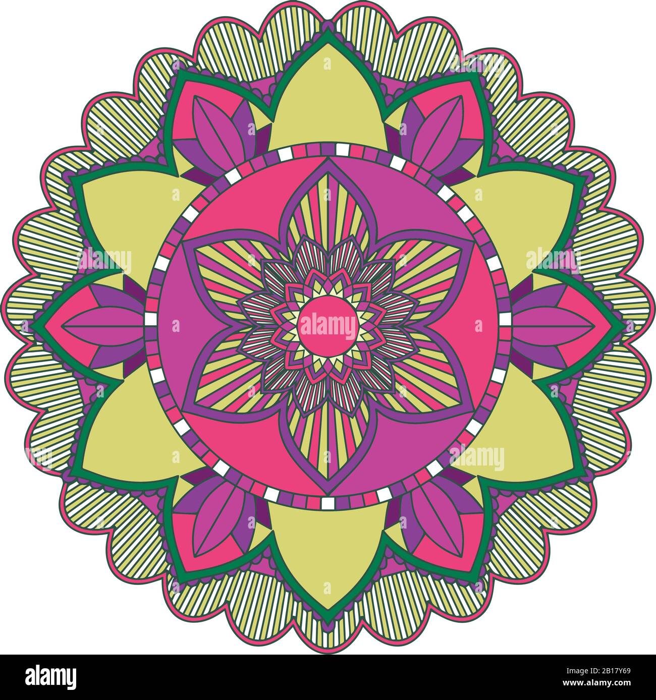 Mandala patterns on isolated background illustration Stock Vector Image ...