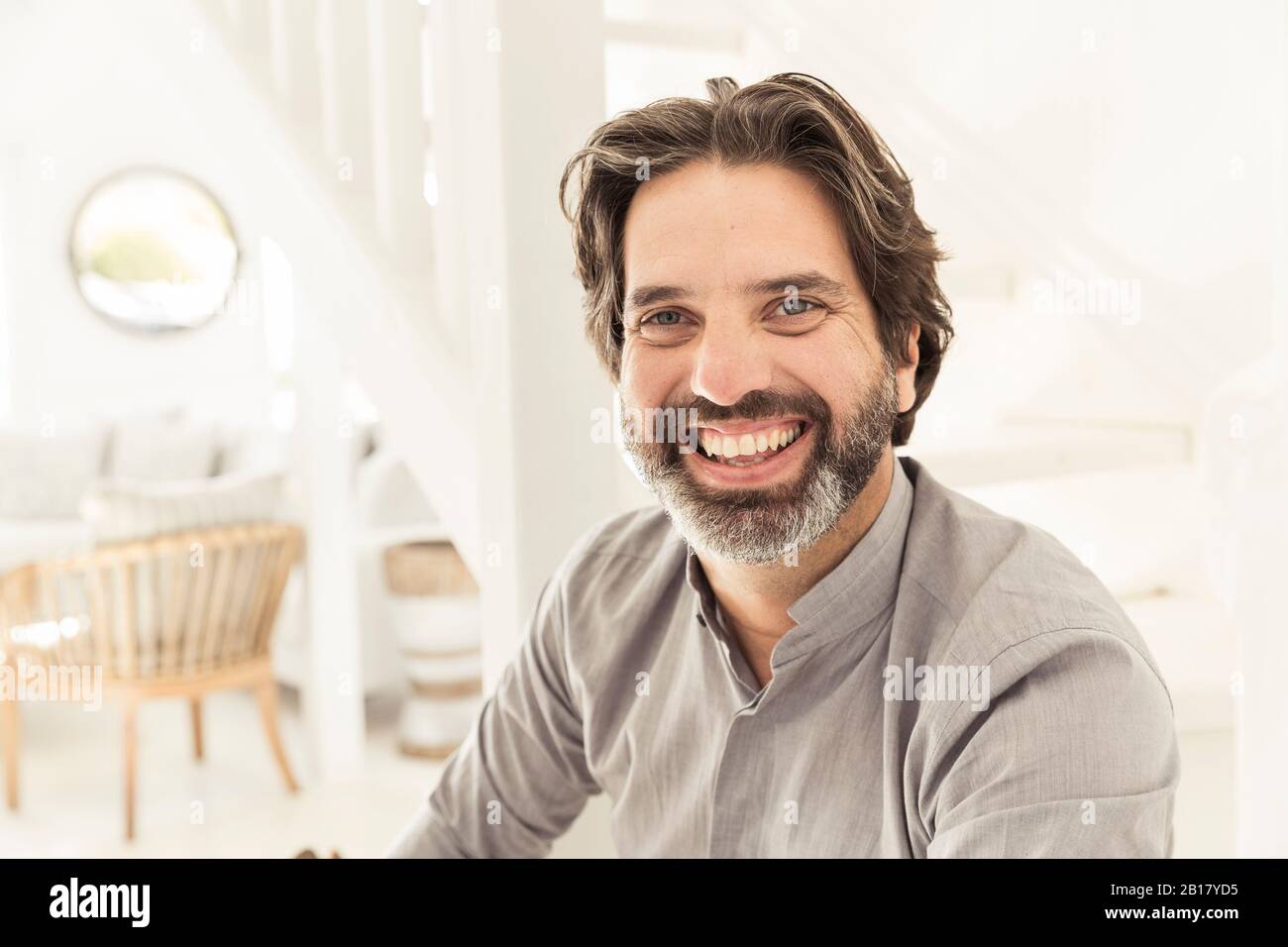 Portrait cheerful happy bearded hi-res stock photography and images - Alamy