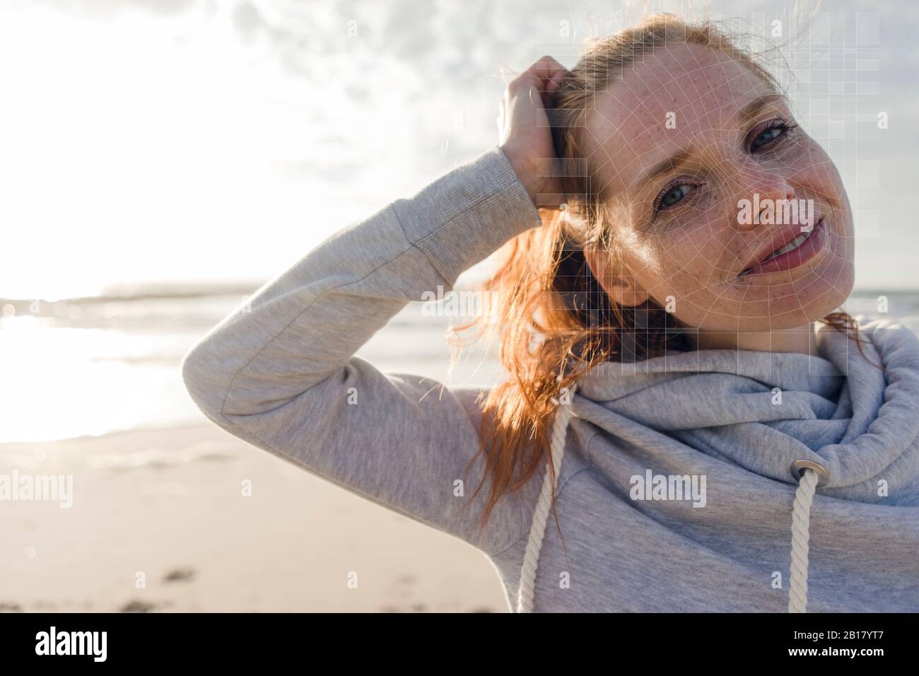 Grid on woman face hi-res stock photography and images - Alamy