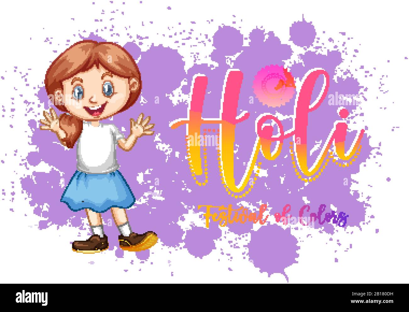 India holi children Cut Out Stock Images & Pictures - Alamy