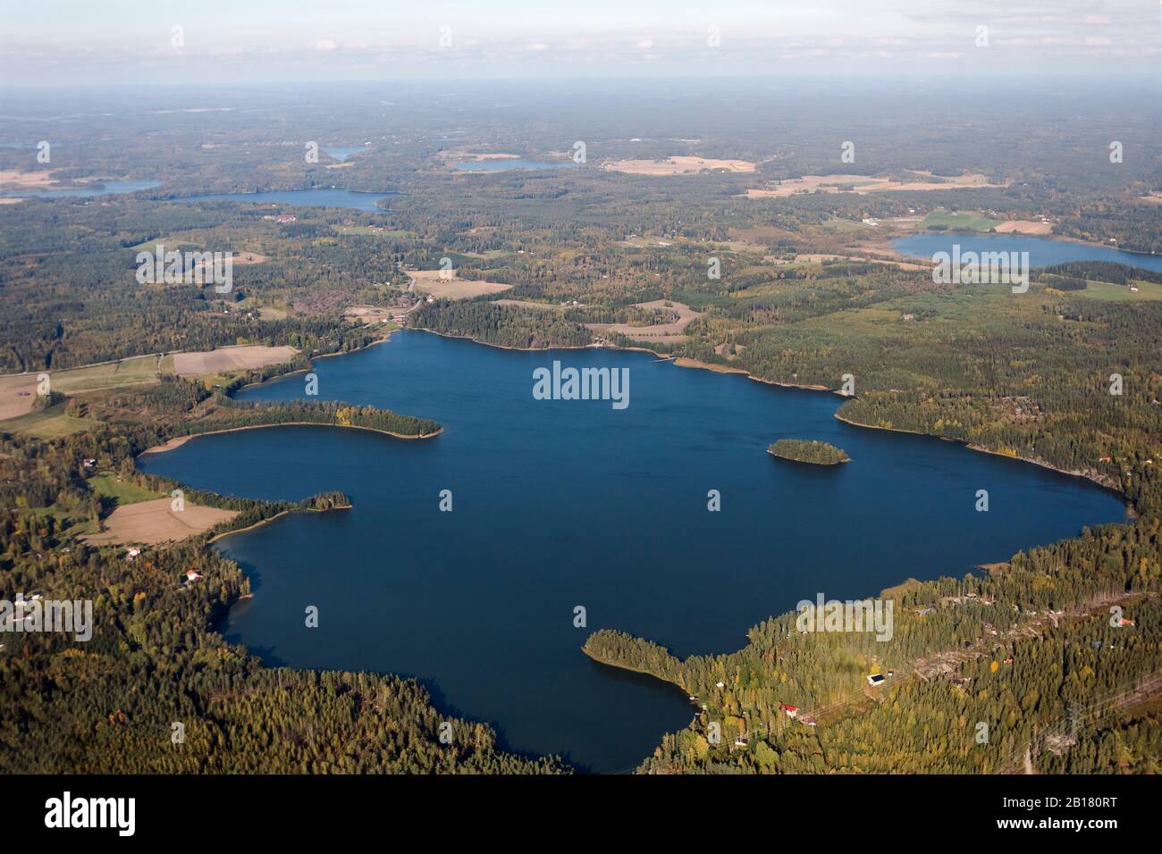 Finland lake aerial hi-res stock photography and images - Alamy