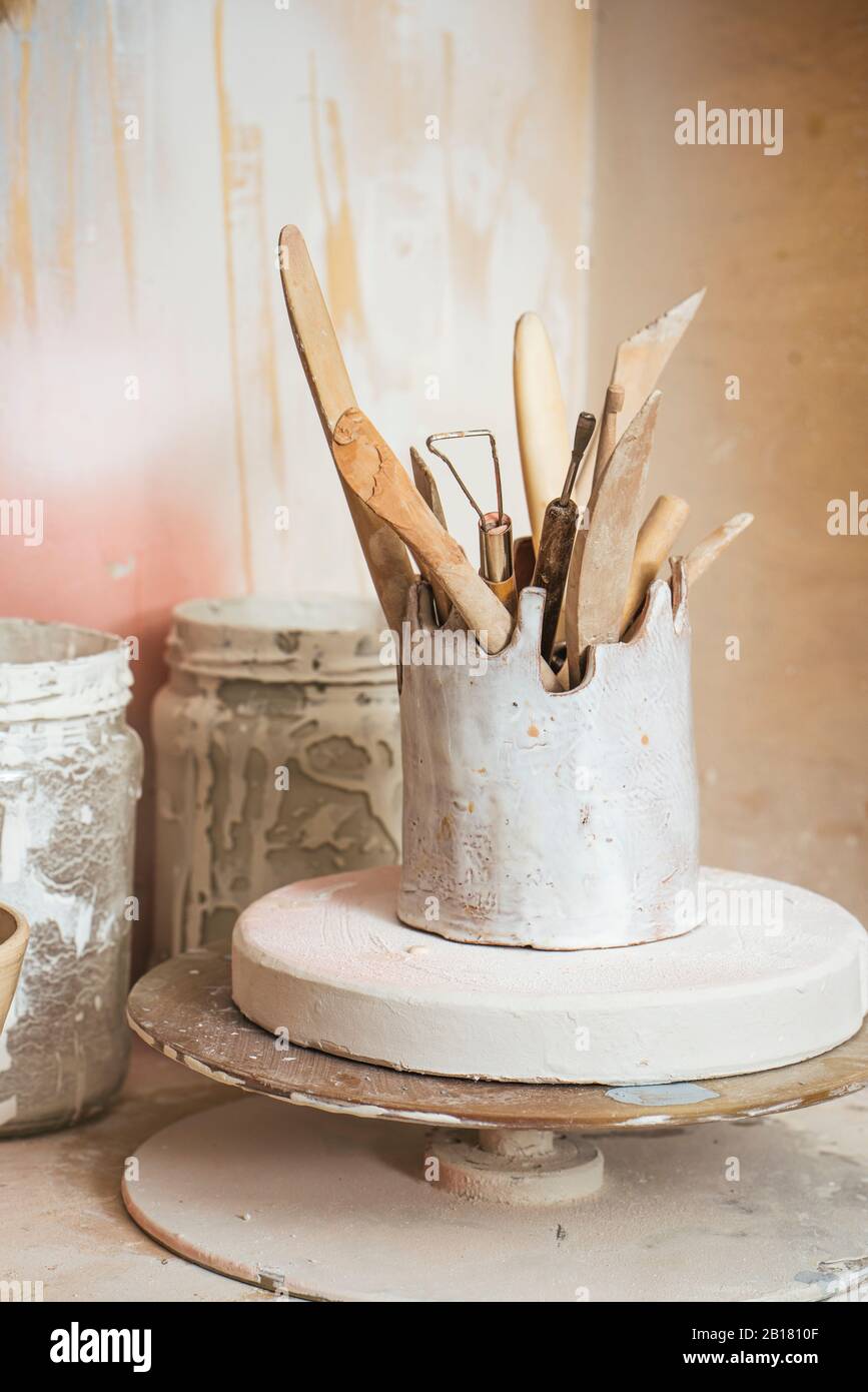 Pottery tools hi-res stock photography and images - Alamy