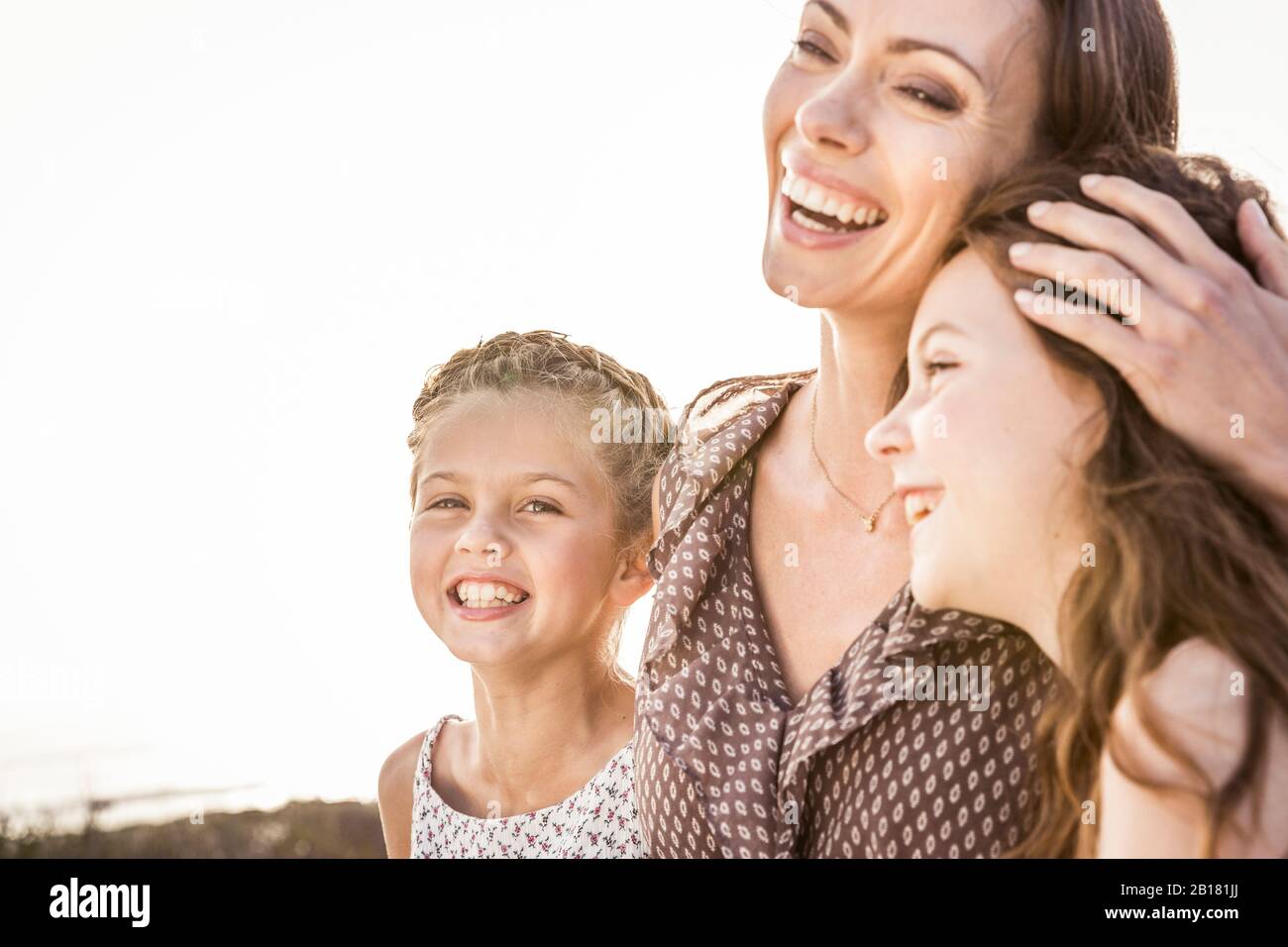 Two children embracing hi-res stock photography and images - Alamy