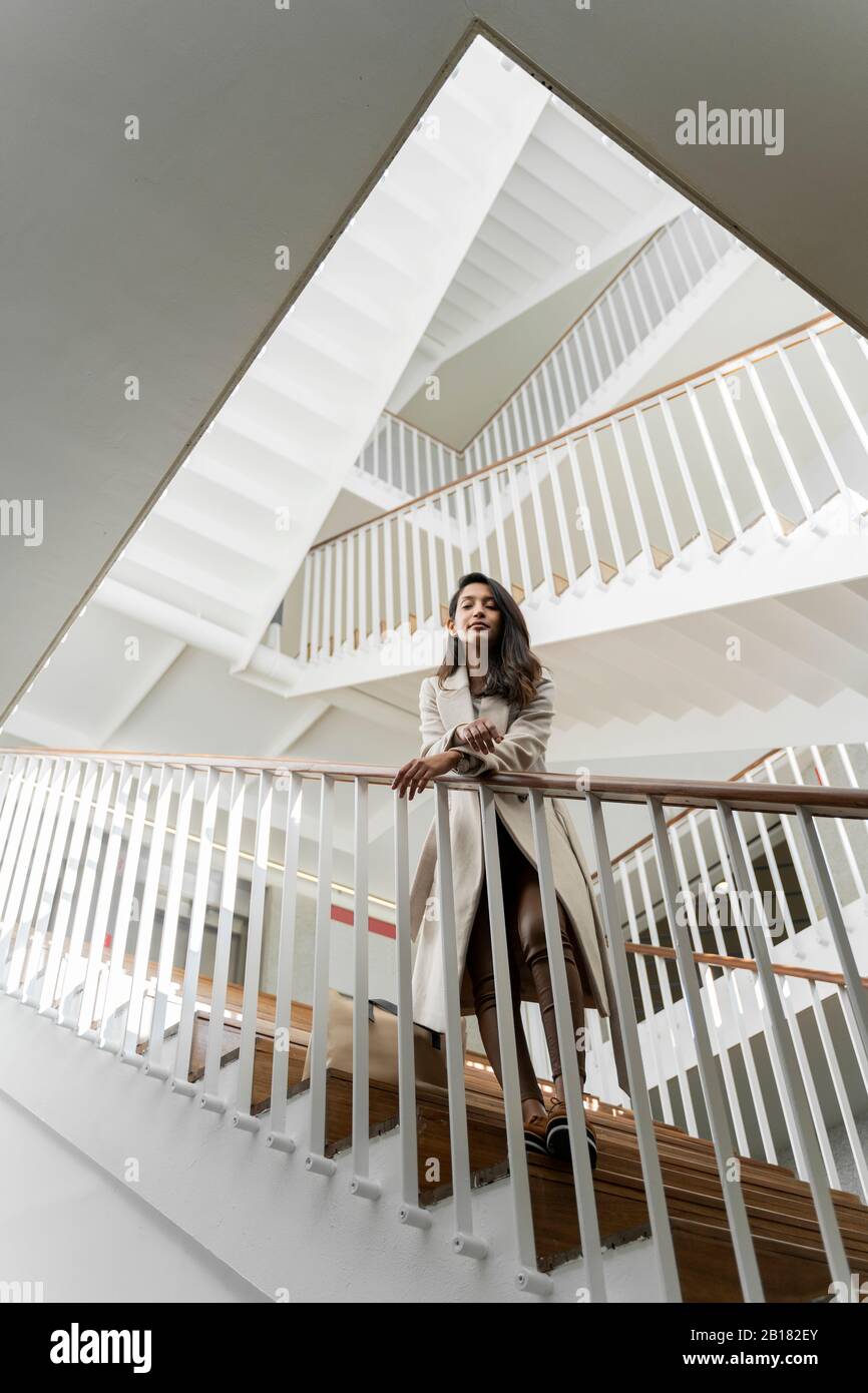Woman stairs staircase student hi-res stock photography and images - Alamy