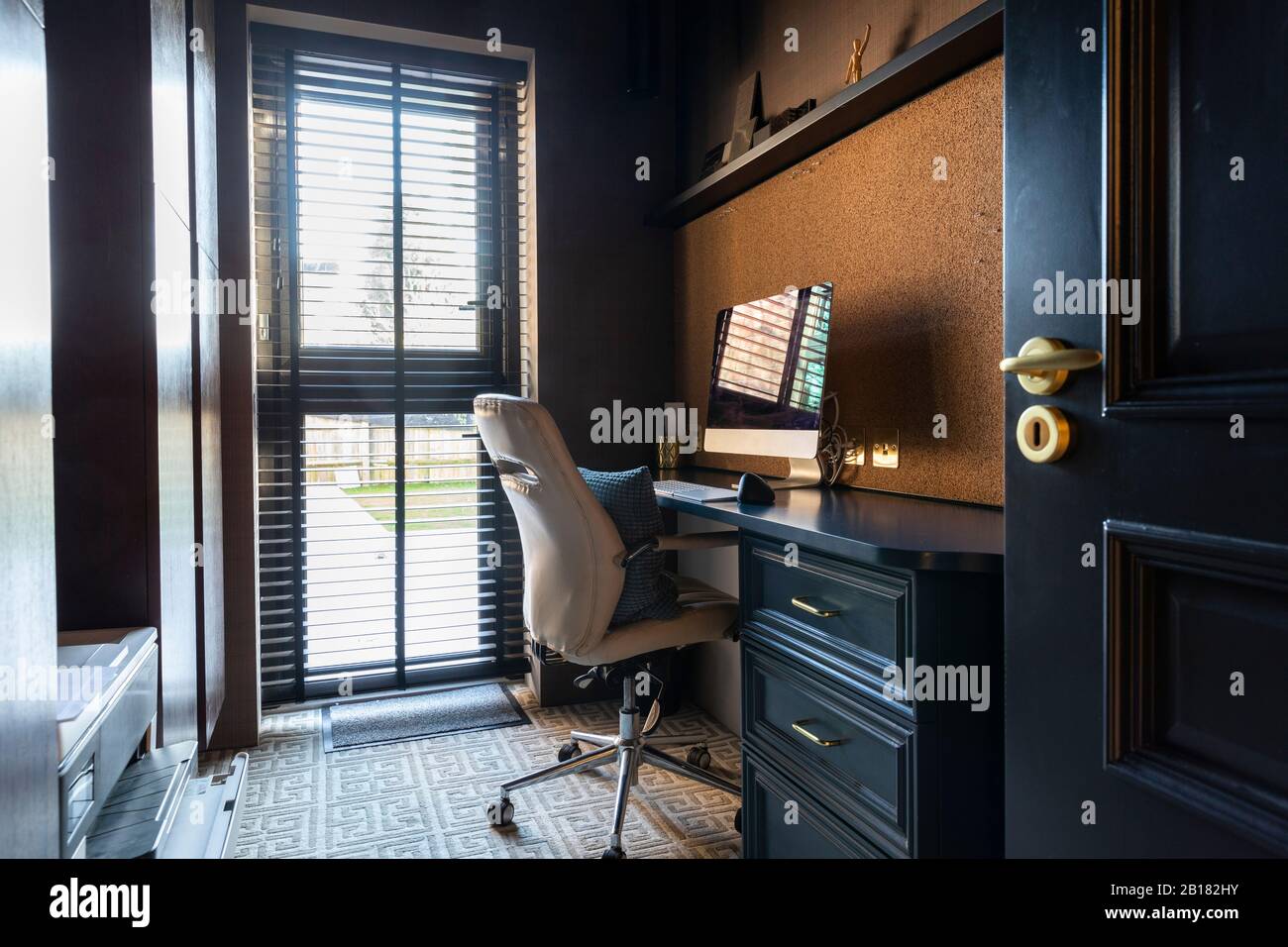 Interior of small studio room, London, UK Stock Photo - Alamy