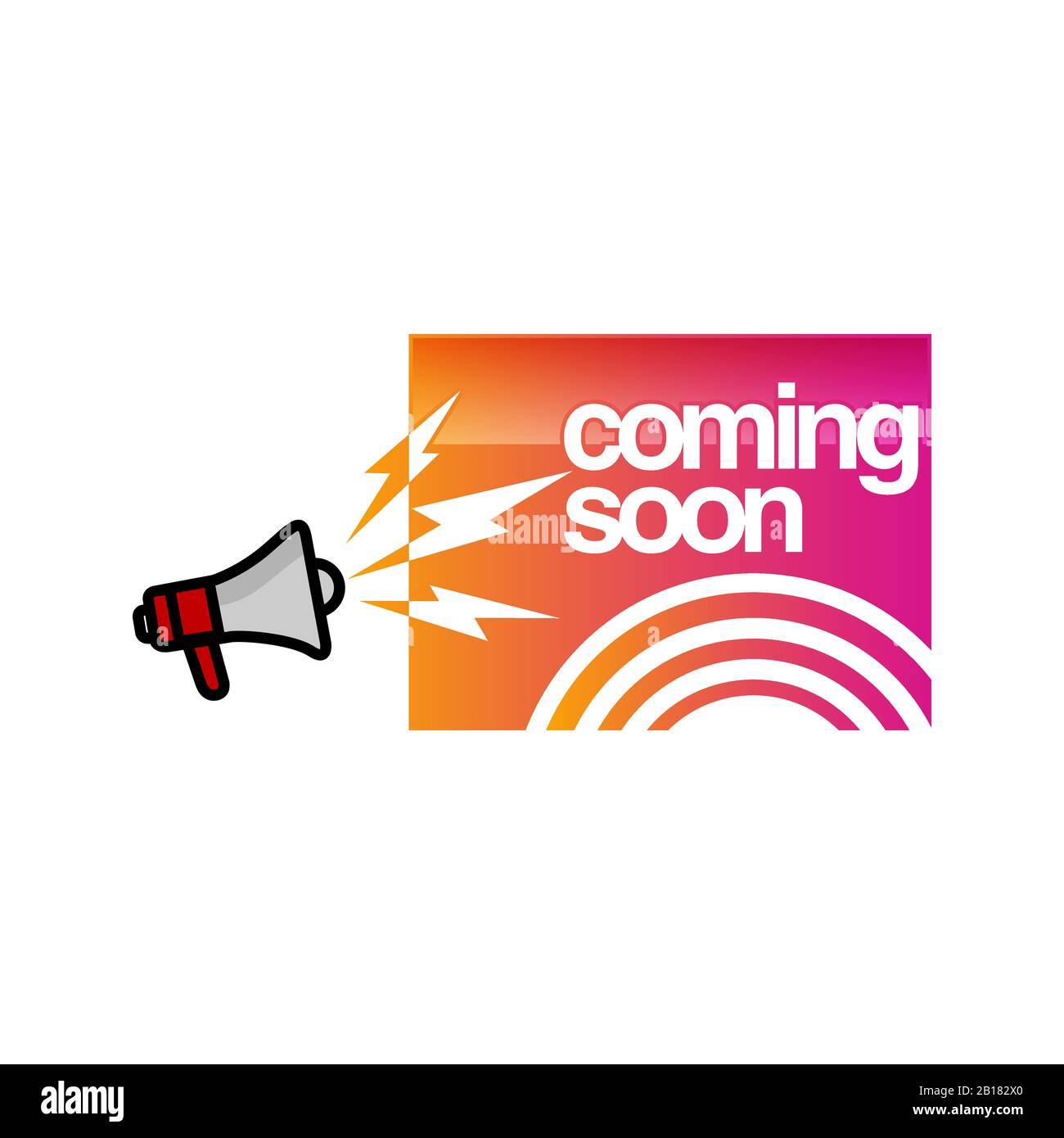Coming soon. Vector illustrations on white background Stock Vector ...