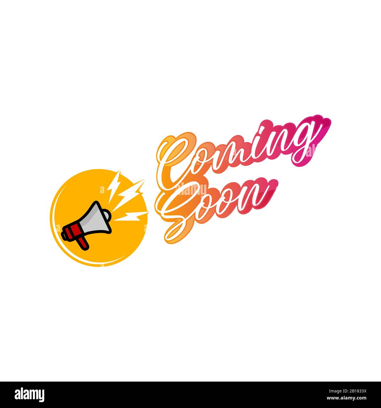 Coming soon. Vector illustrations on white background Stock Vector ...