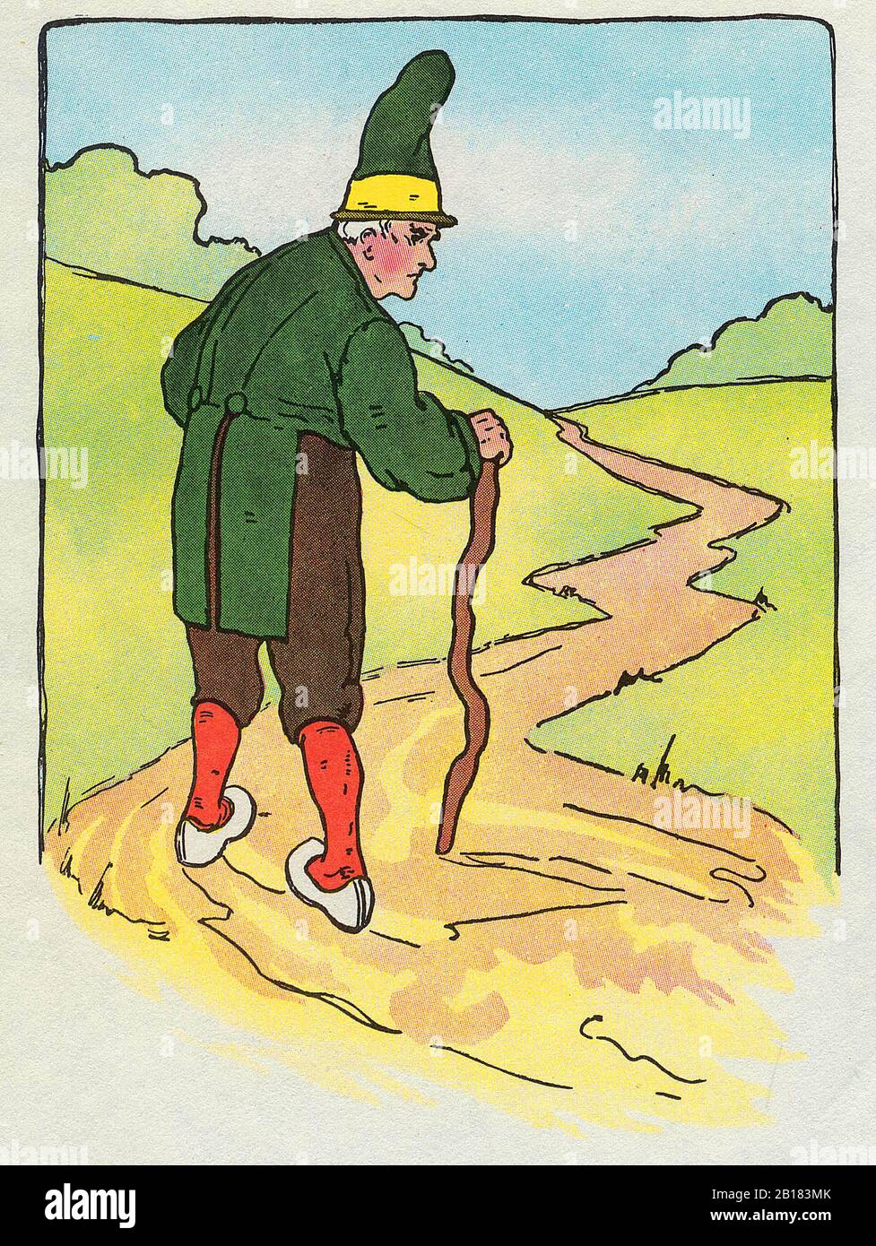 THE CROOKED SIXPENCE, The Real Mother Goose Nursery Rhyme Illustration ...